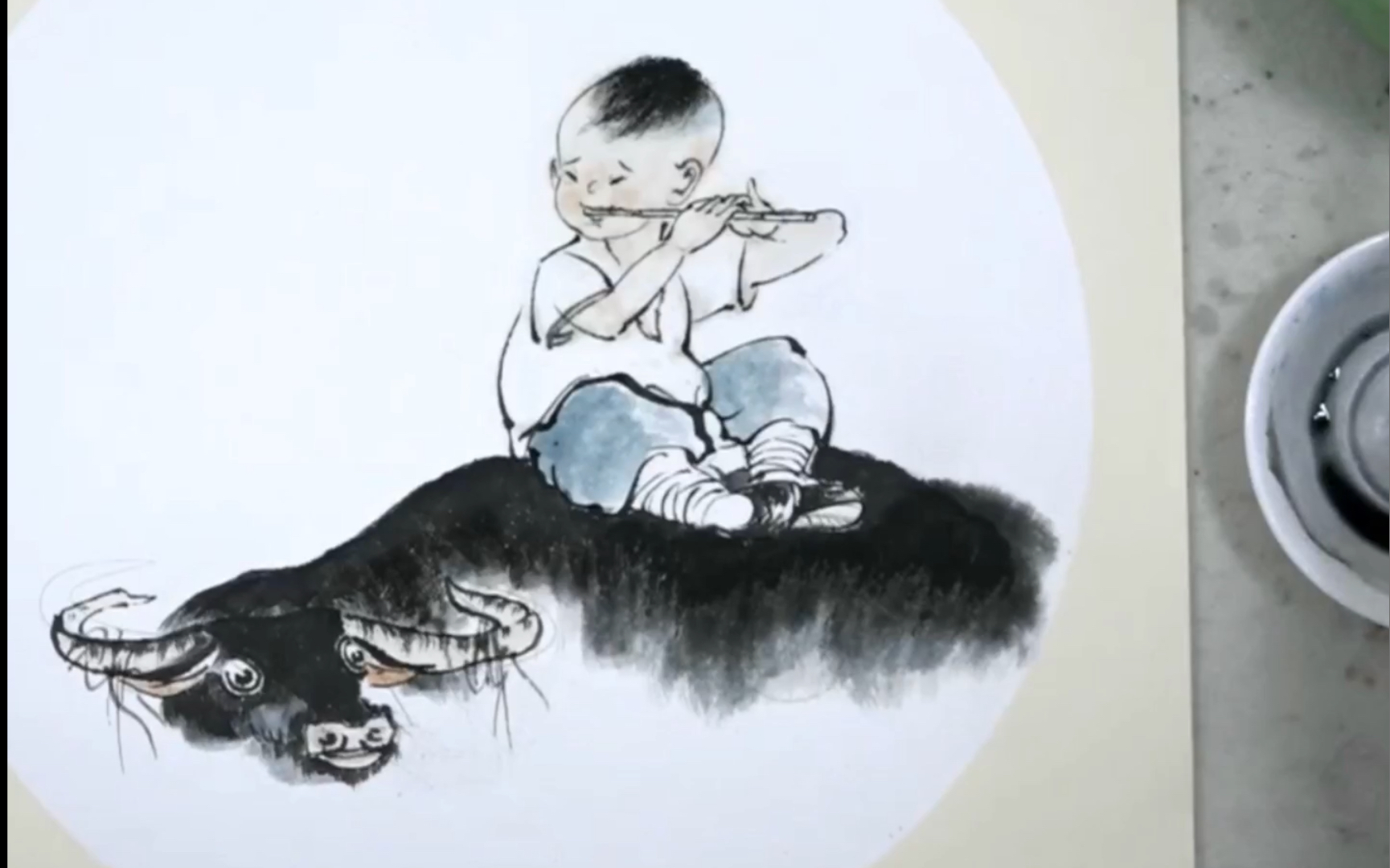 【国画】牧童短笛(下)