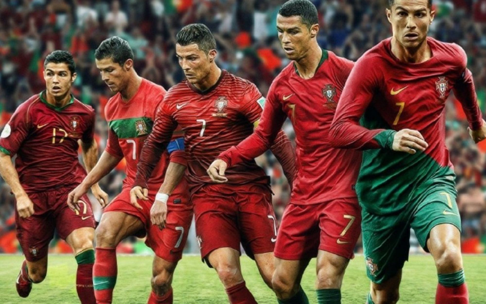 C罗5届世界杯回顾!5届都进球历史首人,戴帽绝平西班牙载入史册