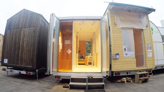 老外发明移动住宅,家具都能折叠,9平住出90平的快感