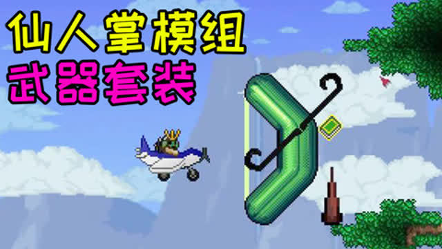 [小宝趣玩]泰拉瑞亚仙人掌模组07武器套装