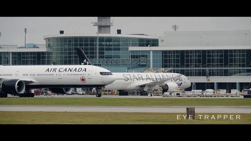 小憨憨787+小帥哥777還都是黑白的塗裝 有點好看了喔#追飛機的人