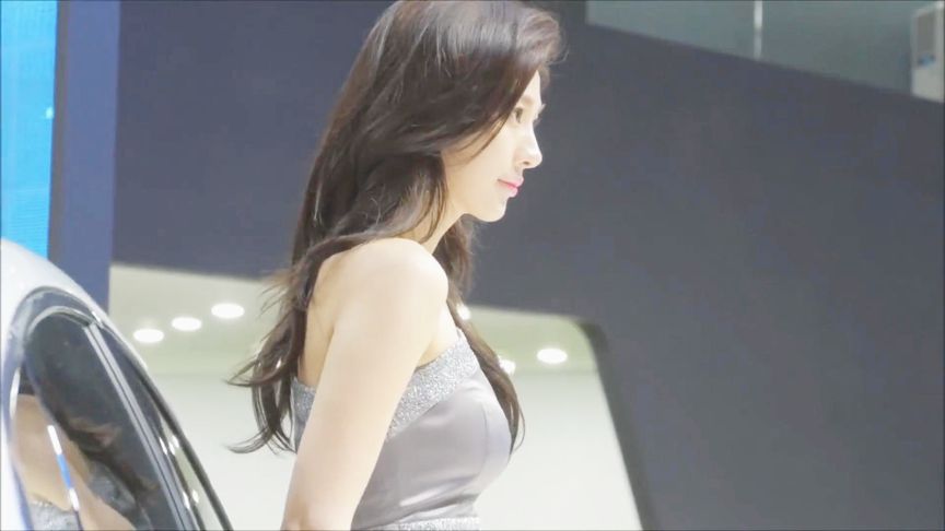 靓丽车展模特,气质与颜值同在,美极