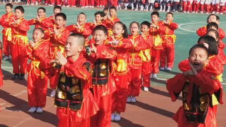 宝贝瑶参加学校运动会《精忠报国》武术操表演,y( ˙ᴗ. )耶~(*Ü*)ﾉ☀...
