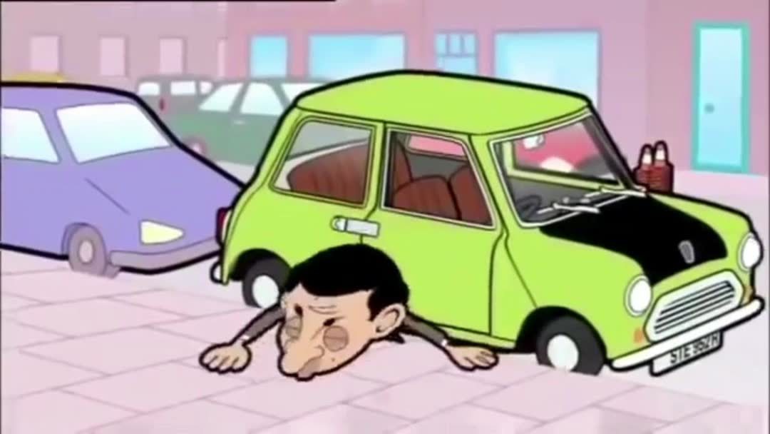 搞笑动画:憨豆为了抢到停车位,于是动起来歪脑筋,哇,太有趣了