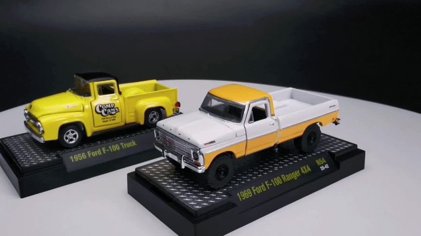 不同年代的FORD F-100 皮卡模型#汽车模型收藏 #小比例车模