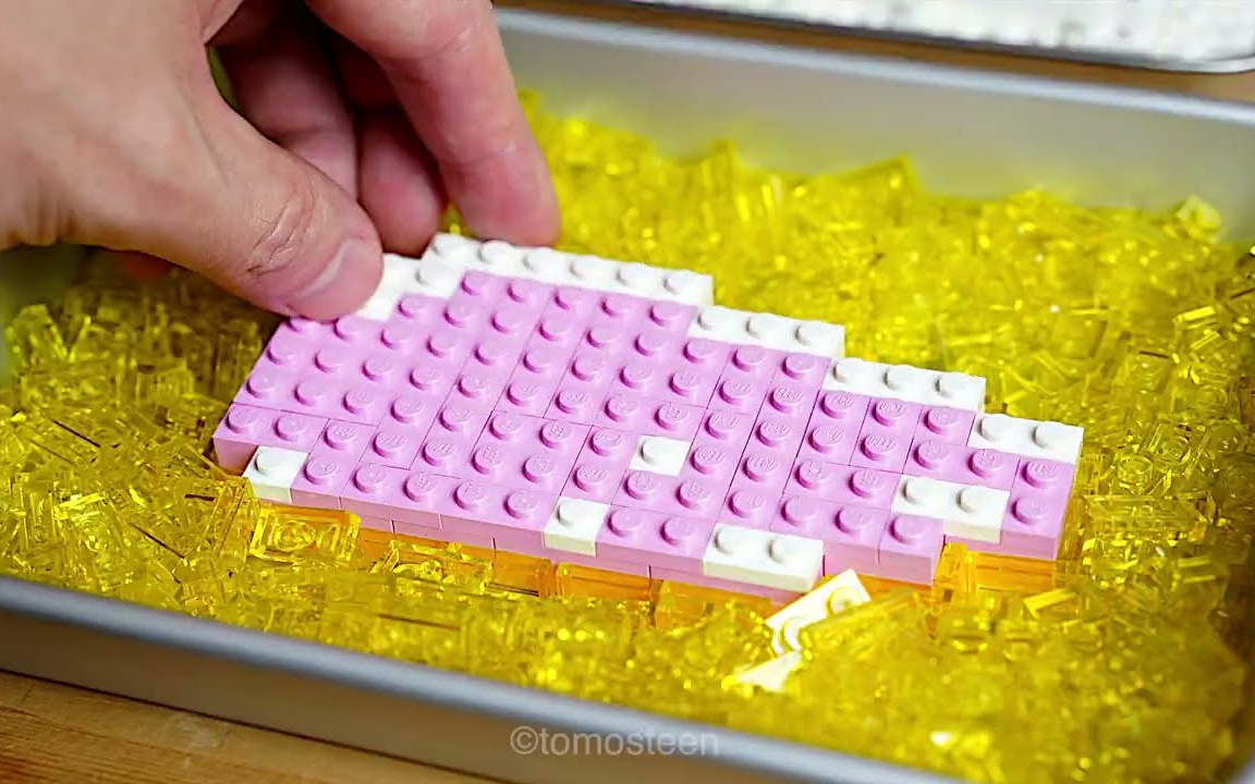 【乐高现实生活 | 定格动画】乐高炸猪肉肉排饭碗