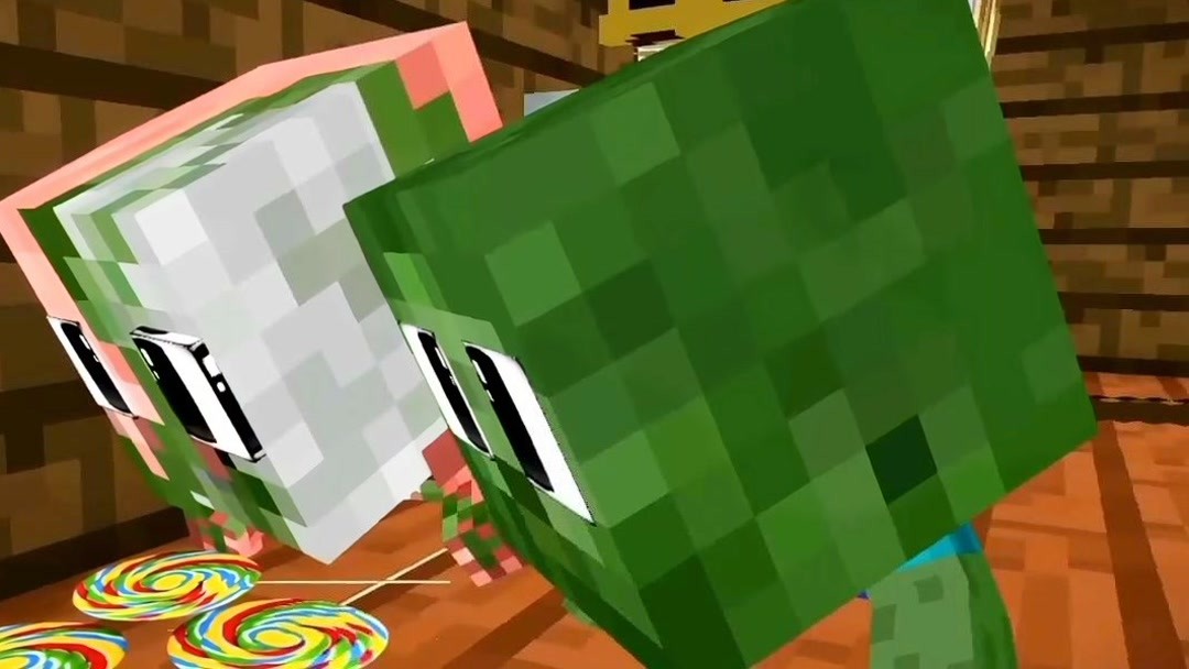 我的世界怪物学院 搞笑动画 收集棒棒糖里面为什么会有. 好可怕