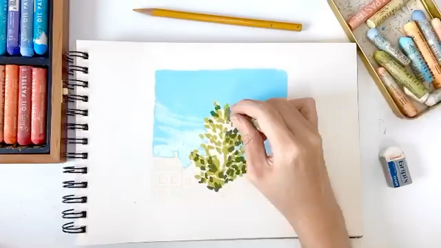 【油画棒】简单的风景画 分享ins博主boniroom