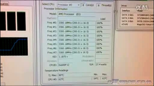 AMD 推土机FX 8150超频烧机测试