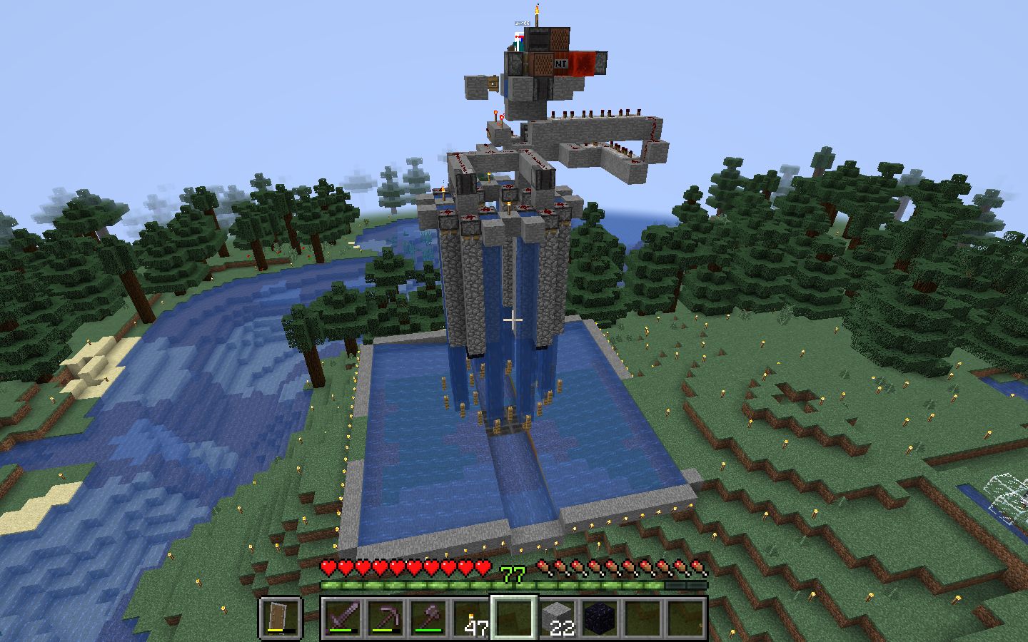 【Minecraft Java Edition】新手自制竖式刷石机 支持区块卸载