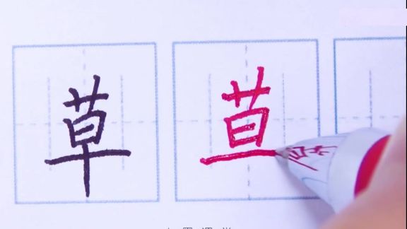 硬笔书法教程:强化训练之上下结构练习,带你写美如画的实用技巧