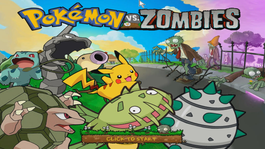 精灵宝可梦大战僵尸#1 皮卡丘&隆隆岩&迷你冰