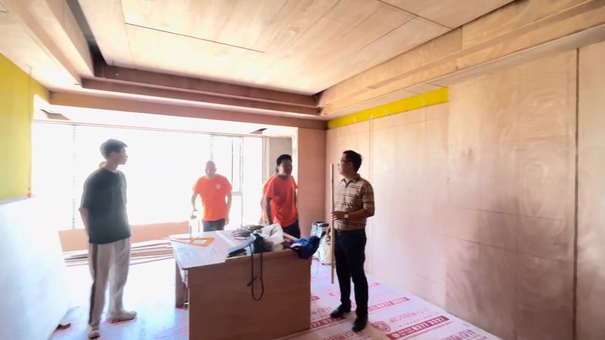 工地巡查#施工现场实拍 #记录装修过程 #装修木工 #汕头东海岸