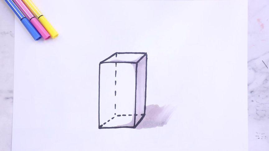 长方体怎么画