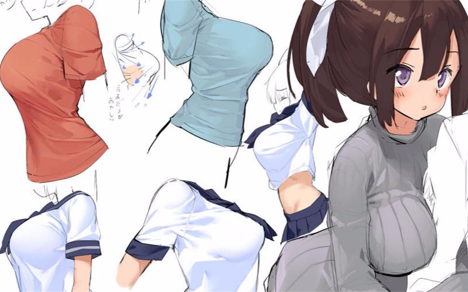 【漫画基础教学】小白一定要了解的不同状态下褶皱的表现形式!