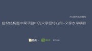 ppt2010层次结构图的文字怎么设置为水平横排