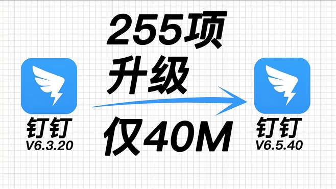 钉钉8个月更新了255项只大了40M,划水还是良心?