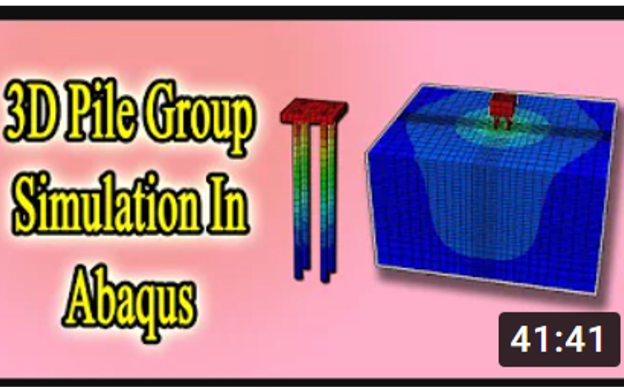 【ABAQUS】3D桩组建模
