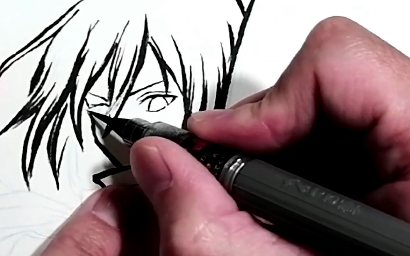 【手绘】水墨风格手绘二次元,风格不要太赞好吗!