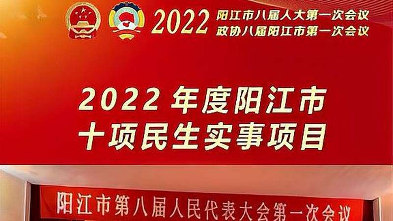 定了!2022年,阳江要办好这十项民生实事 阳江 民生 阳江两会