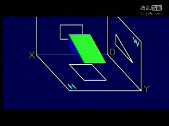 机械制图投影画法视频教程(投影作图基础)