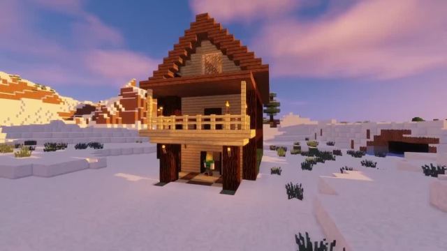 我的世界MC动画:和爱丽克斯一起造房子