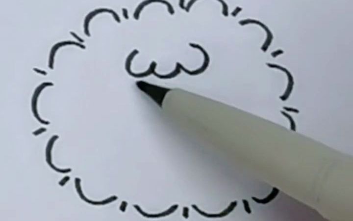 【简笔画】可爱又简单的绵羊