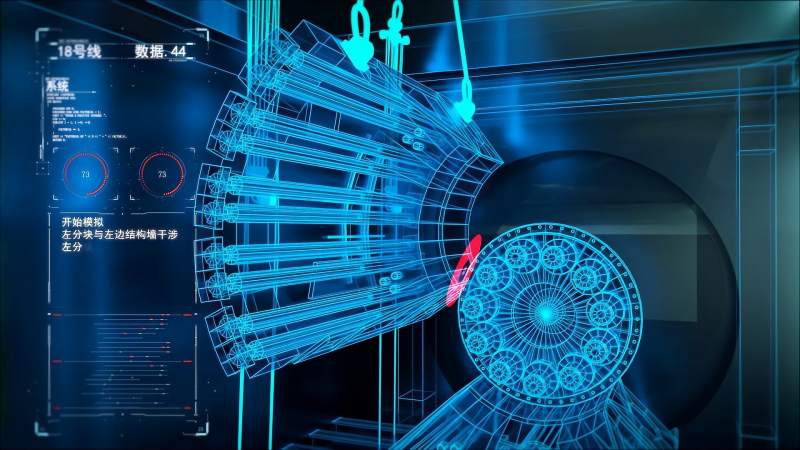 三维施工动画演示地铁盾构下井BIM模拟全过程,看一遍就熟记于心