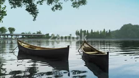 三维湖面动画意向视频素材-视频素材-凌晨两点视频素材网