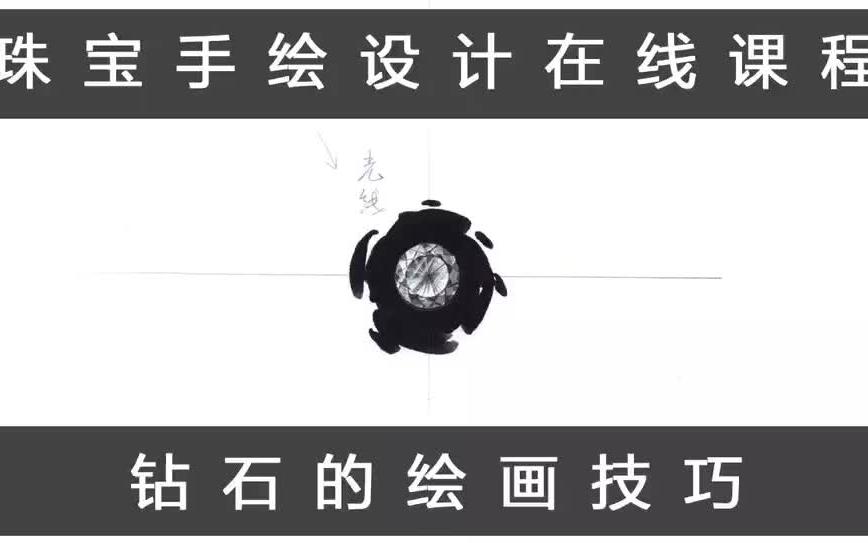 【教学视频】+美唯兰亭珠宝设计培训钻石的绘画技巧
