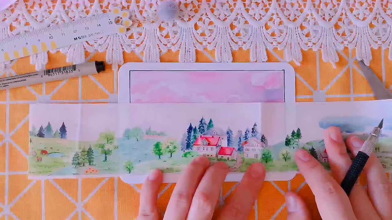 美美的造景小卡贴起来,非常简单的手帐拼贴分享,你们还喜欢吗