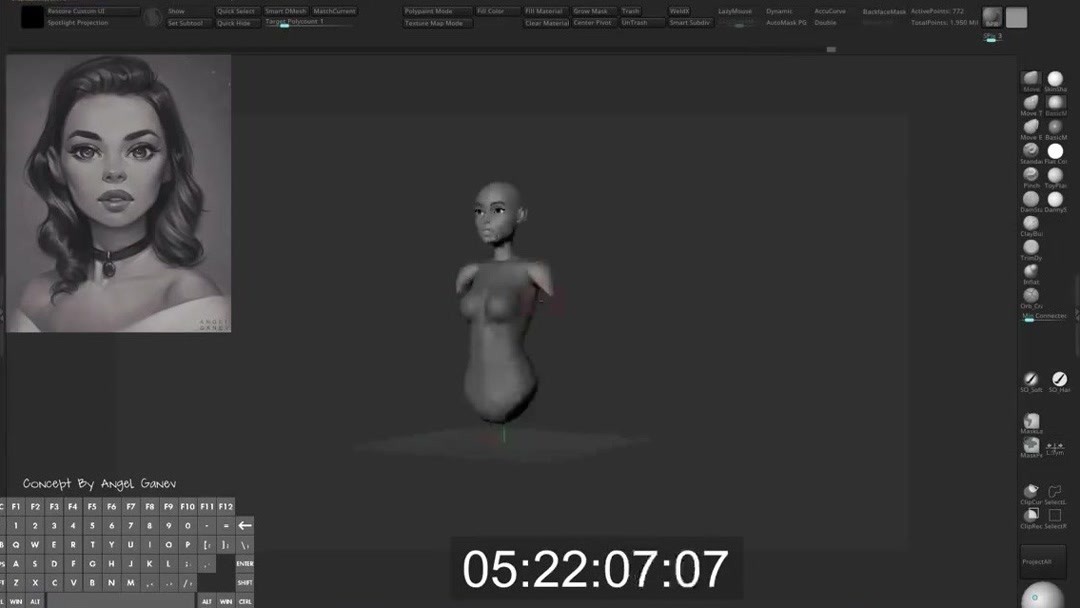 【3D建模】blender女孩角色建模教程