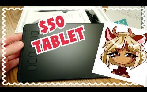 超萌系画师使用Huion H640P手绘板画画,有个很尴尬的地方!