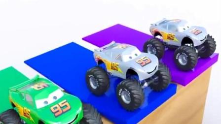 汽车总动员之认识颜色汽车表演玩具动画视频4