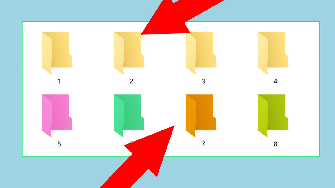 给电脑中的“黄色”文件夹换个颜色!