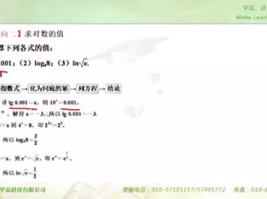 高一 数学 必修1 集合与初等函数 第十九讲 对数的概念及常用对数