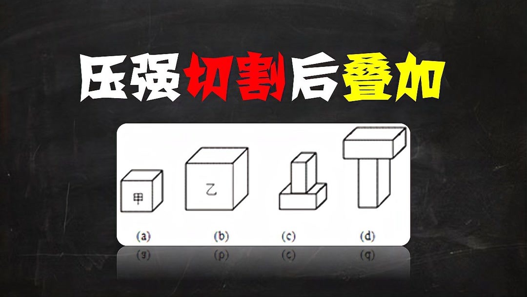 中考物理题型分析:压强切割后叠加,剁碎又安好就和原来一样嘛