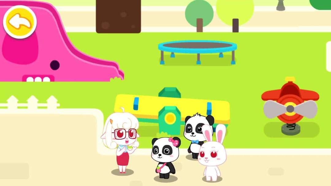 熊猫宝宝的安全-与动物玩耍和学习安全知识-宝宝游戏