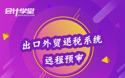 出口外贸退税系统远程预审