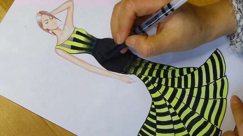 仅需5分钟,让你轻松学会画服装设计图!