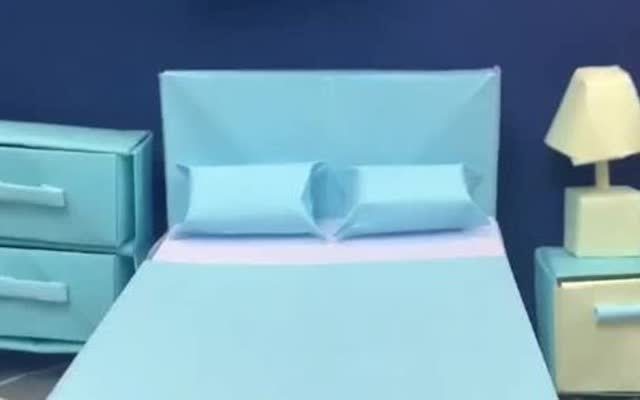 迷你可爱的家具手工折纸,赶紧设计一套属于自己的...