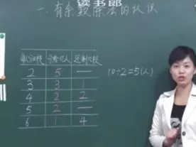 数学小学2下__第2课第1节·有余数除法的认识