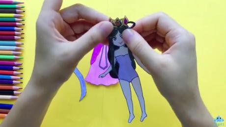 创意手工:如何制作纸娃娃叶罗丽仙子换装秀,超漂亮小朋友很喜欢