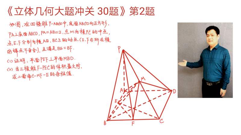 立体几何大题冲关50题第2题