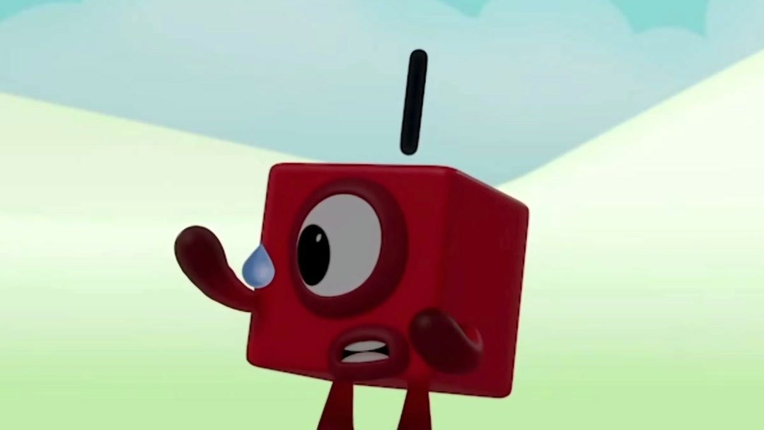 数字积木 益智动画:运动了这么久 小1才只出一滴汗 好累啊!