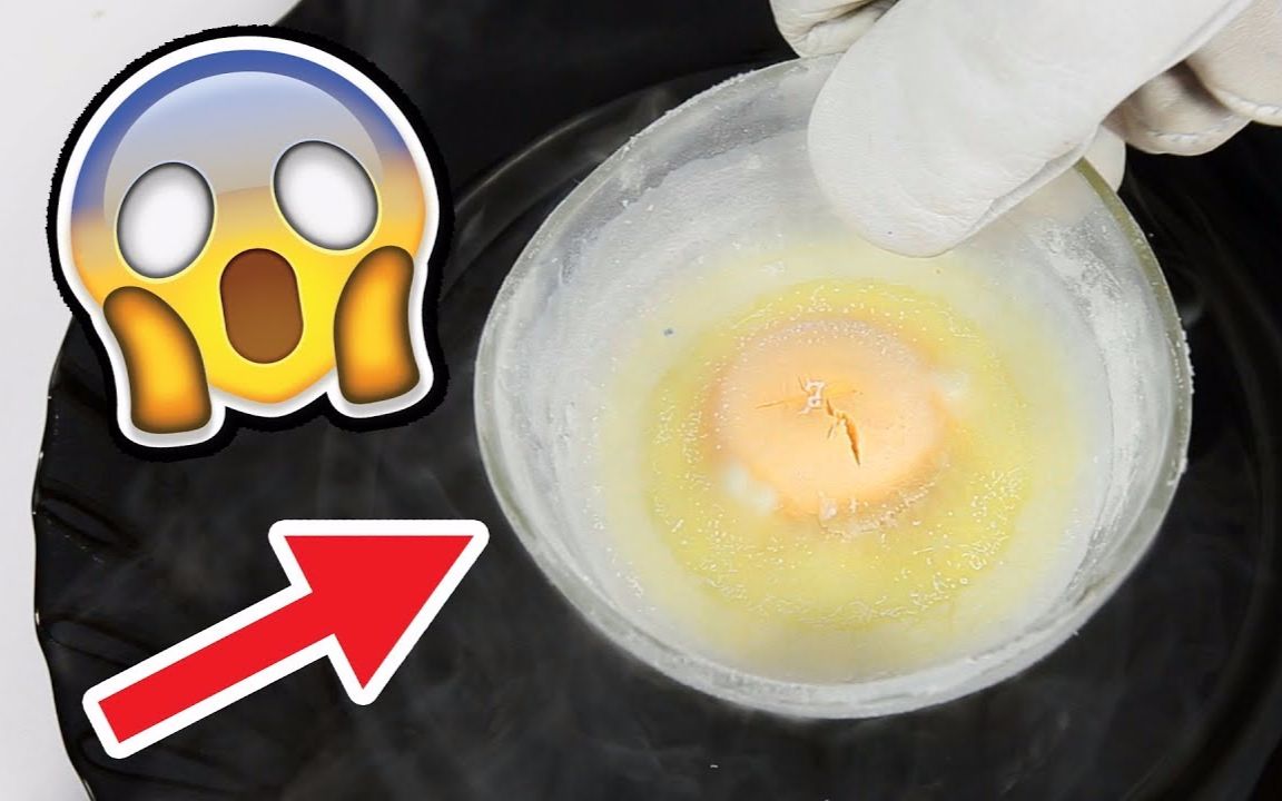 【在家搞事情】把鸡蛋和水果蔬菜放进液氮里会怎样?@柚子木字幕组