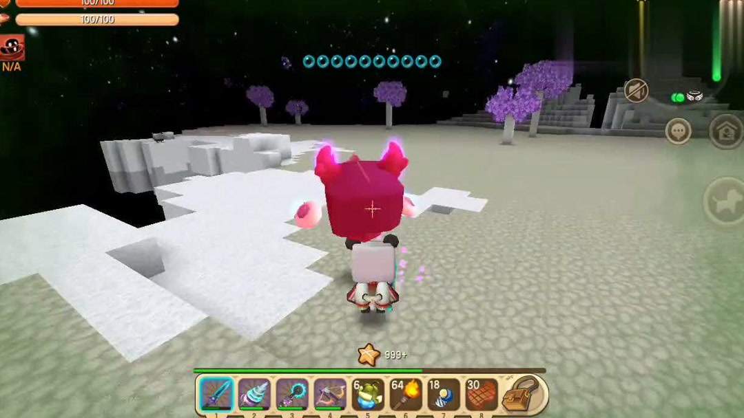 迷你世界去萌眼星探险被这帮小野怪欺负了