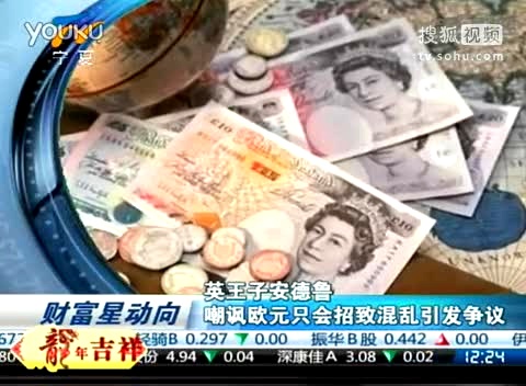 英王子安德鲁嘲讽欧元只会招致混乱引发争议 20120131 财经中间站