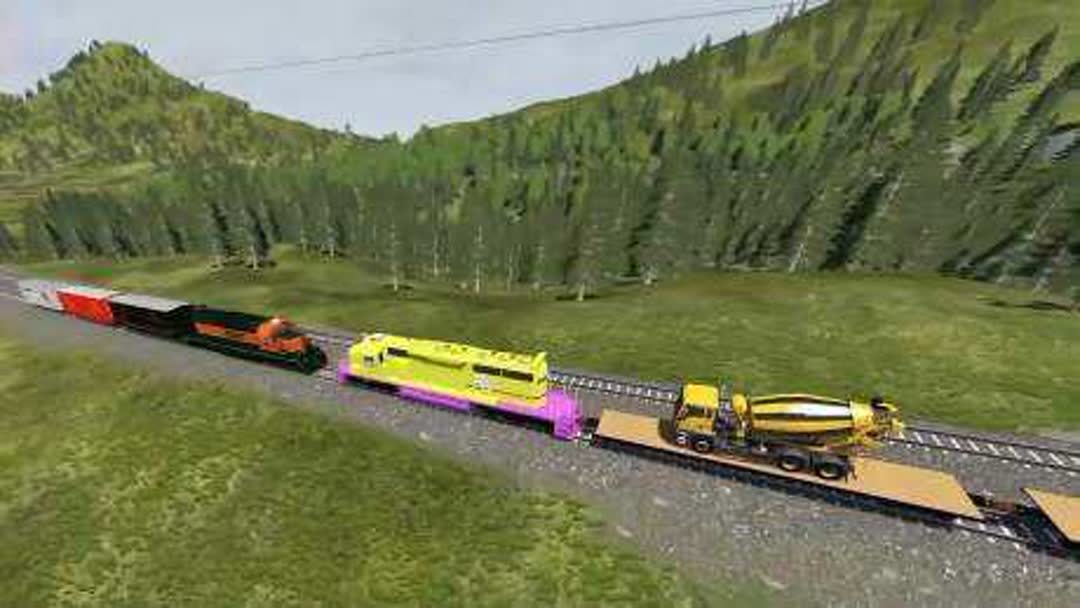 两位火车司机在同条轨道上互不相让以200km/h相撞,车祸模拟器