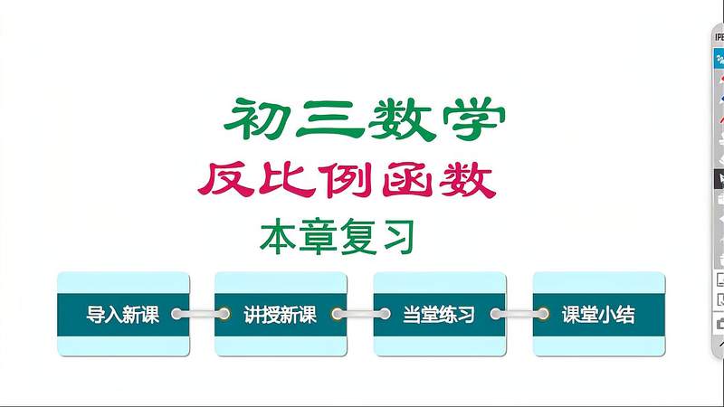 初三数学下册反比例函数章末复习精华基础提升